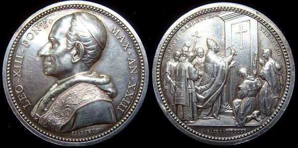 Jencius Coins - Leo XIII 1900 Opening Holy Door Silver Medal